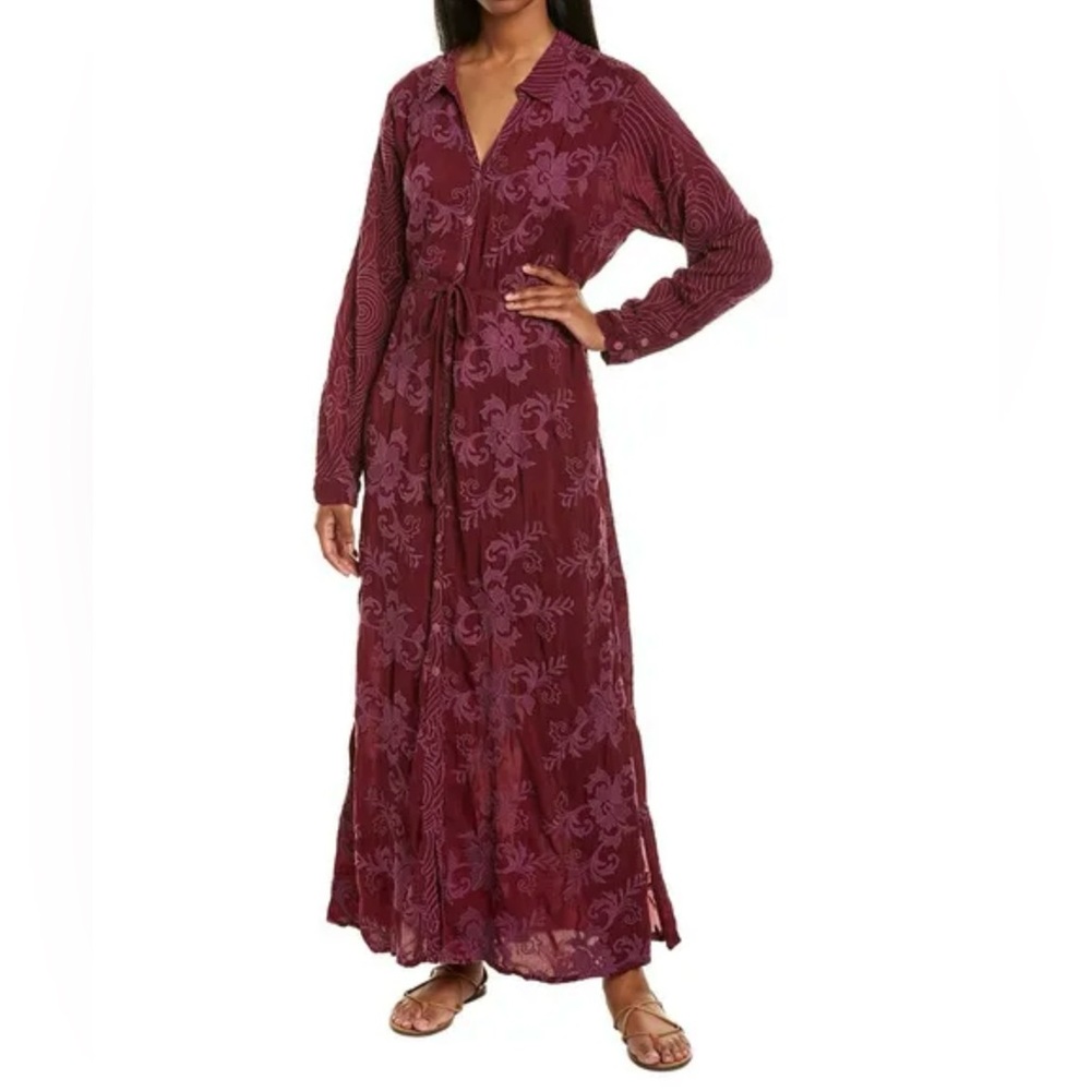 Johnny Was Purple Maxi Dress - Gem